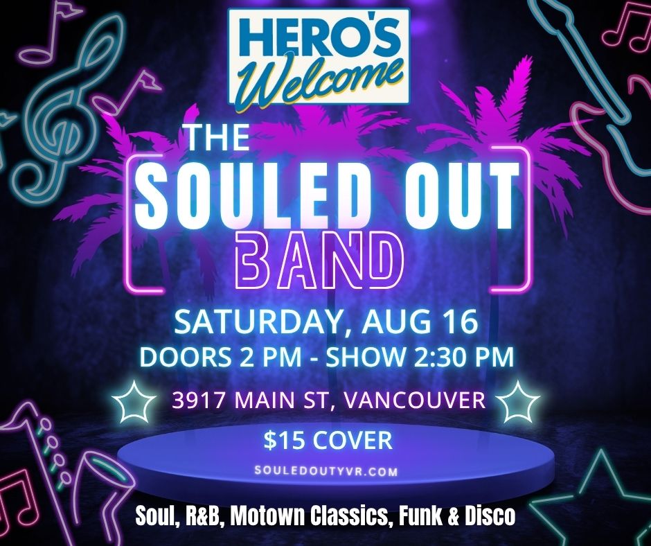 The SOULED OUT Band @ Hero Tickets - Venue Plus